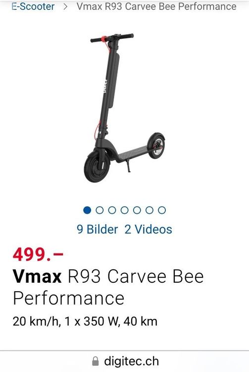 VMAX R93 Carvee Bee Pro (Gebraucht) in Frauenfeld für CHF 200 – nur Abholung auf Ricardo kaufen