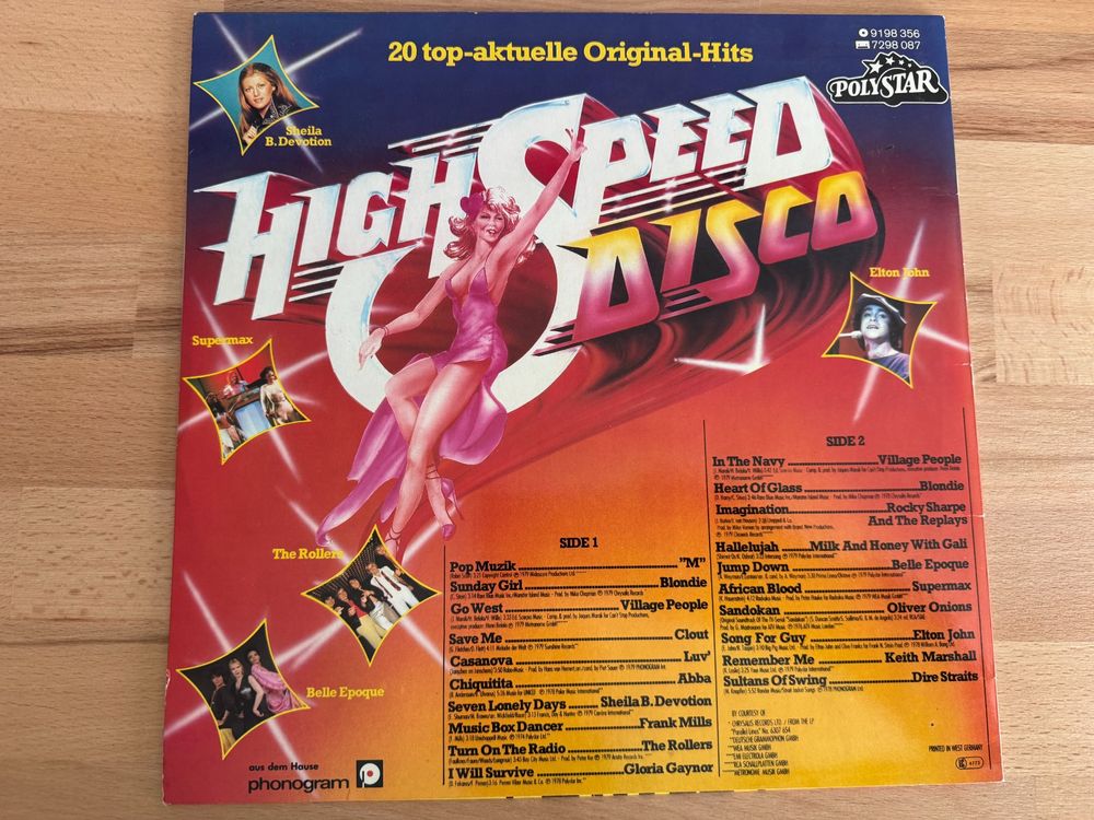 Vinyle "High Speed Disco" - 20 Hits! 🕺💃 (Gebraucht) in Tatroz für CHF 2 ...