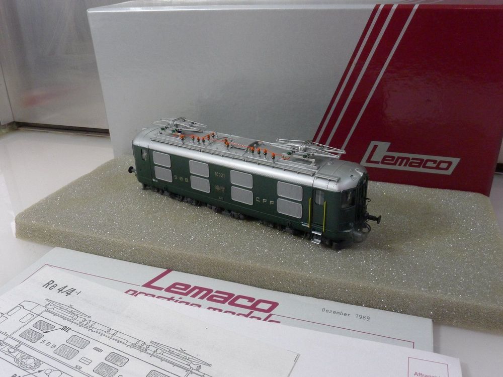 LEMACO SBB Re 4/4 I 10021 grün H0 020/1 (Neu und originalverpackt) in Wimmis für CHF 949 – mit ...