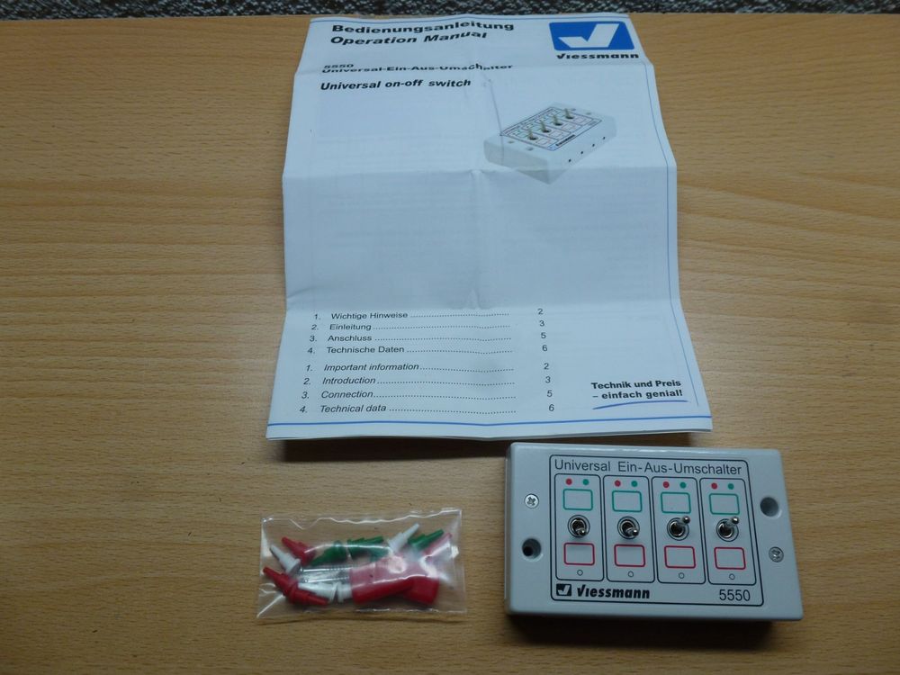 Viessmann 5550 Universal-Ein-Aus-Umschalter (Neu und originalverpackt ...