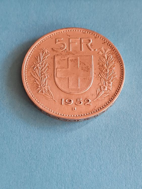 5 Franken Silber 1952 SS (Gebraucht) in Nyon für CHF 24 – mit Lieferung auf Ricardo kaufen