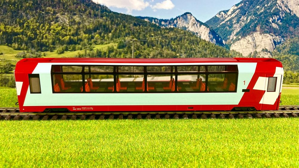HOm Bemo 3289 113 RhB Ap1313 1Kl. Glacier Express (Neu und originalverpackt) in Disentis/Mustér ...