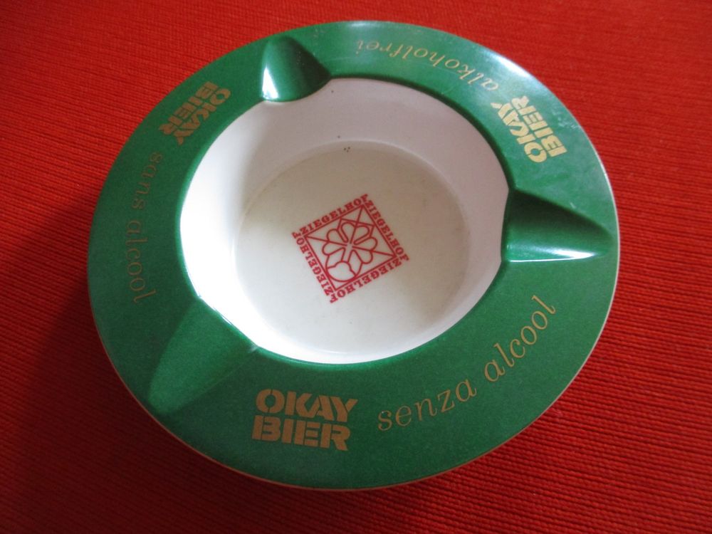 Ziegelhof Okay Bier, Ornamin Aschenbecher (Gebraucht) in Birsfelden für ...