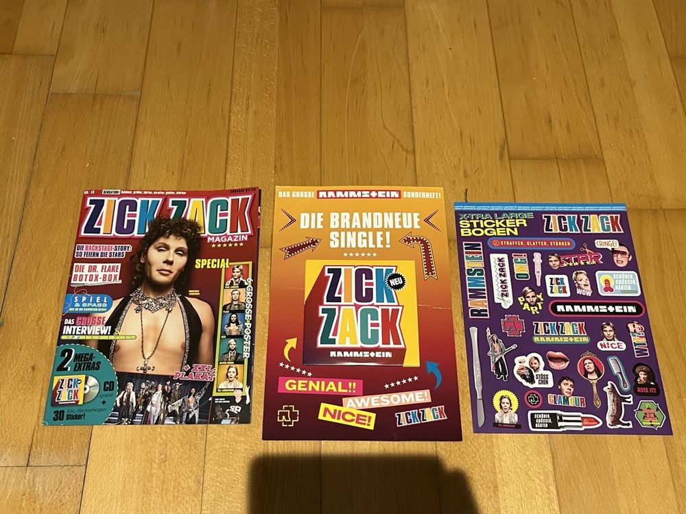 Rammstein Zick Zack Single & Heft | Kaufen auf Ricardo