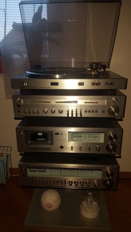 Stereo Anlage ITT Hi-Fi 80er Serie Vintage & Hi-Fi Glas Rack (Gebraucht ...