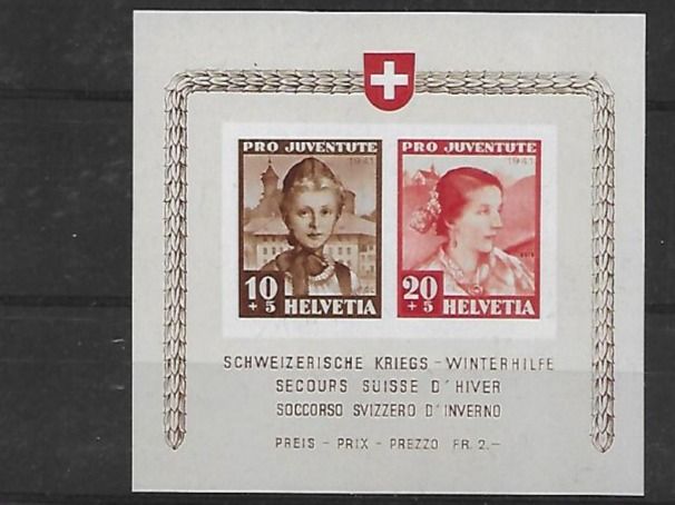 PJ Block 1941 ** Kat: CHF 130.- (Neu (gemäss Beschreibung)) in Basel für CHF 13 – mit Lieferung ...