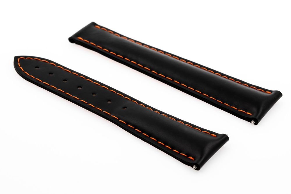 Omega Planet Ocean 45.5mm black rubber and orange strap 22mm (Neu ...
