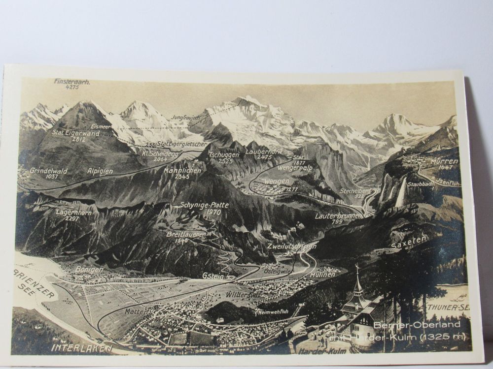 AK Berner Oberland mit Harder - Kulm , Grindelwald , Gsteig (Gebraucht) in Grenchen für CHF 0.35 ...