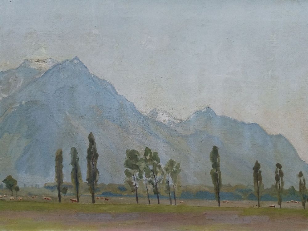 Martha Riggenbach - Landschaft Ölbild | Kaufen auf Ricardo