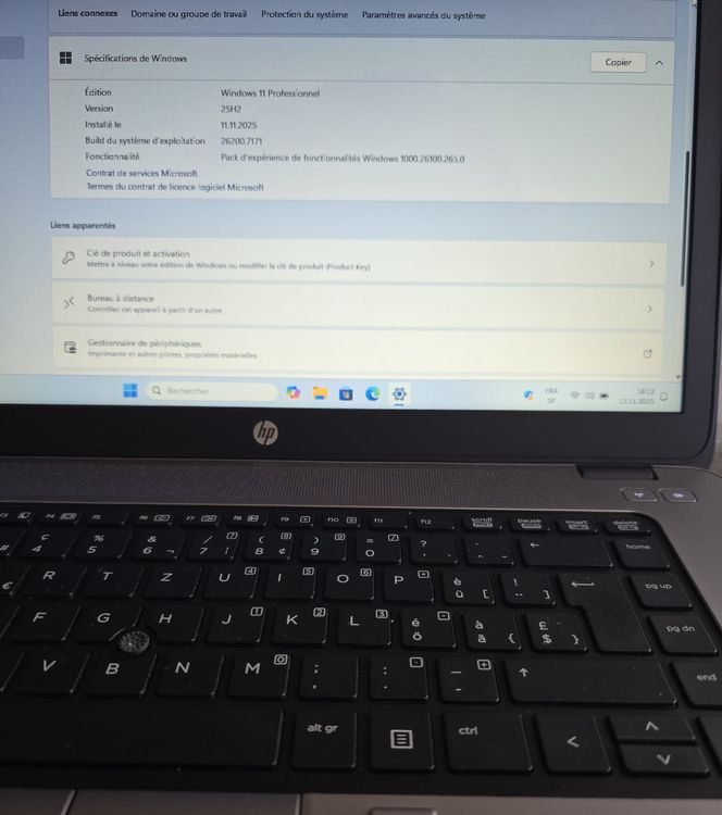 HP Elitebook 850 - Intel Core i5 vPro - Windows 11, 25H2 (Neuf (Voir ...