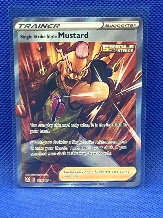 Pokemon Battle Styles / Single Strike Style Mustard 163 / EN (Neu ...