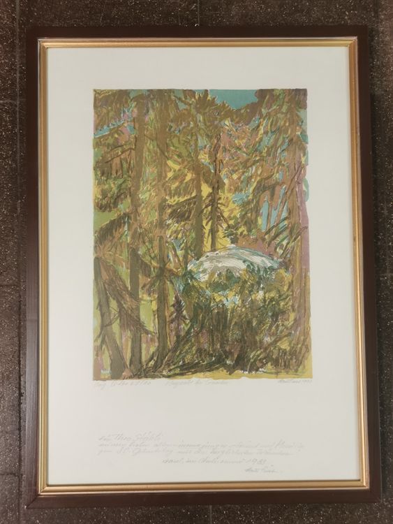 Original Litho 67/70 Hans Fürst 1988 signiert | Kaufen auf Ricardo