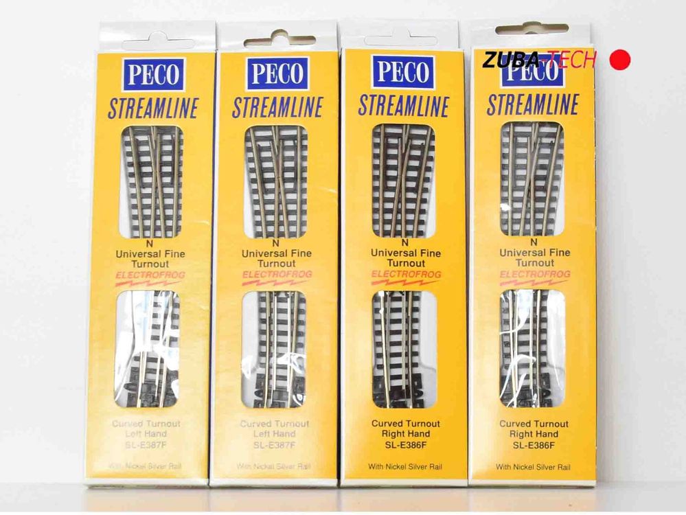 4x Peco schlanke Weichen SL-E388F und SL-E389F Spur N OVP | Kaufen auf Ricardo