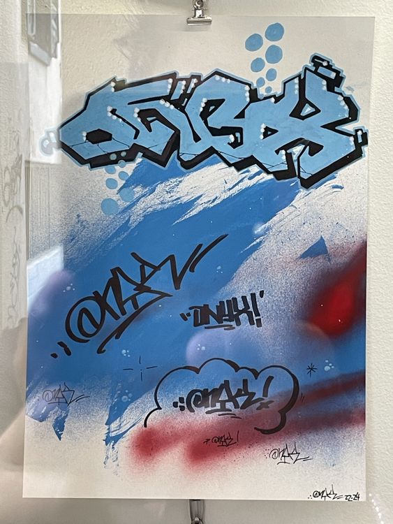ONYX - Graffiti / Urban Art Original Acrylbild auf Papier | Kaufen auf ...