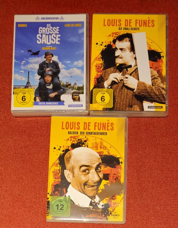 3x DVD Klassiker: Louis de Funès & Bourvil - Lustig! (Gebraucht) in ...