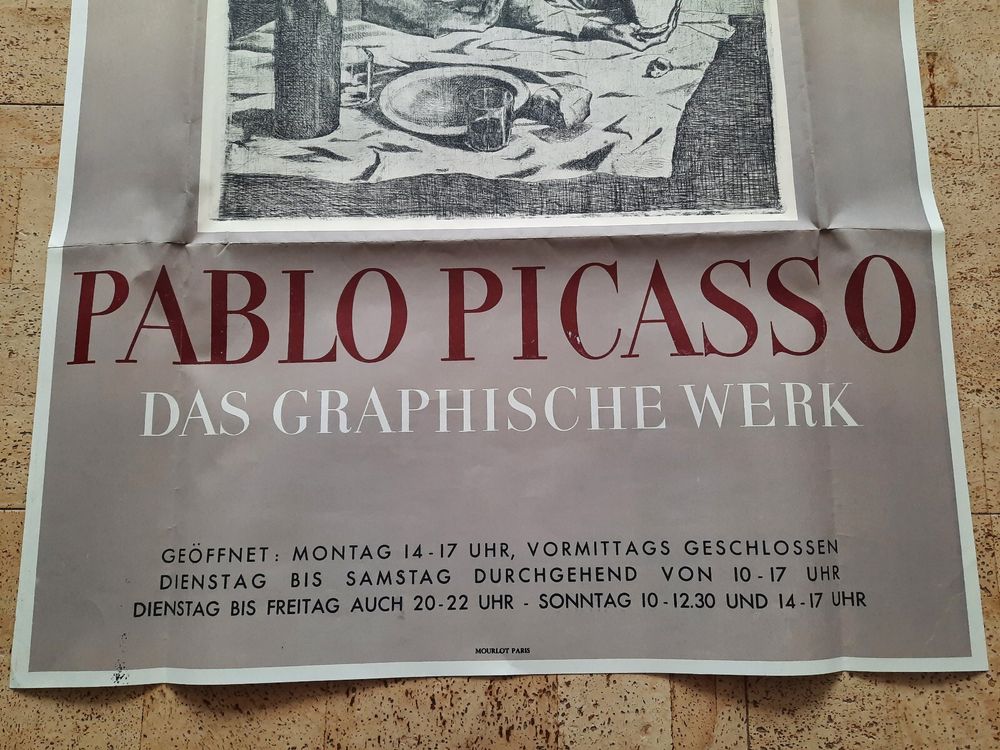 Original Pablo Picasso im Kunsthaus Zürich 1954 Werbe-Plakat (Gebraucht) in Geroldswil für CHF ...