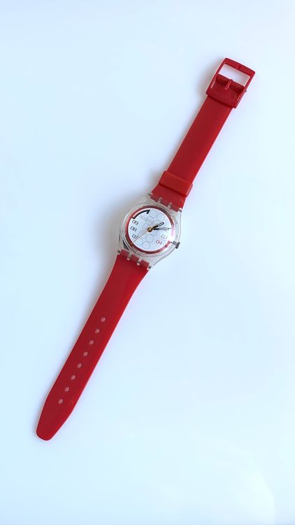 Swatch Access Uhr, rot, durchsichtig, selten | Kaufen auf Ricardo