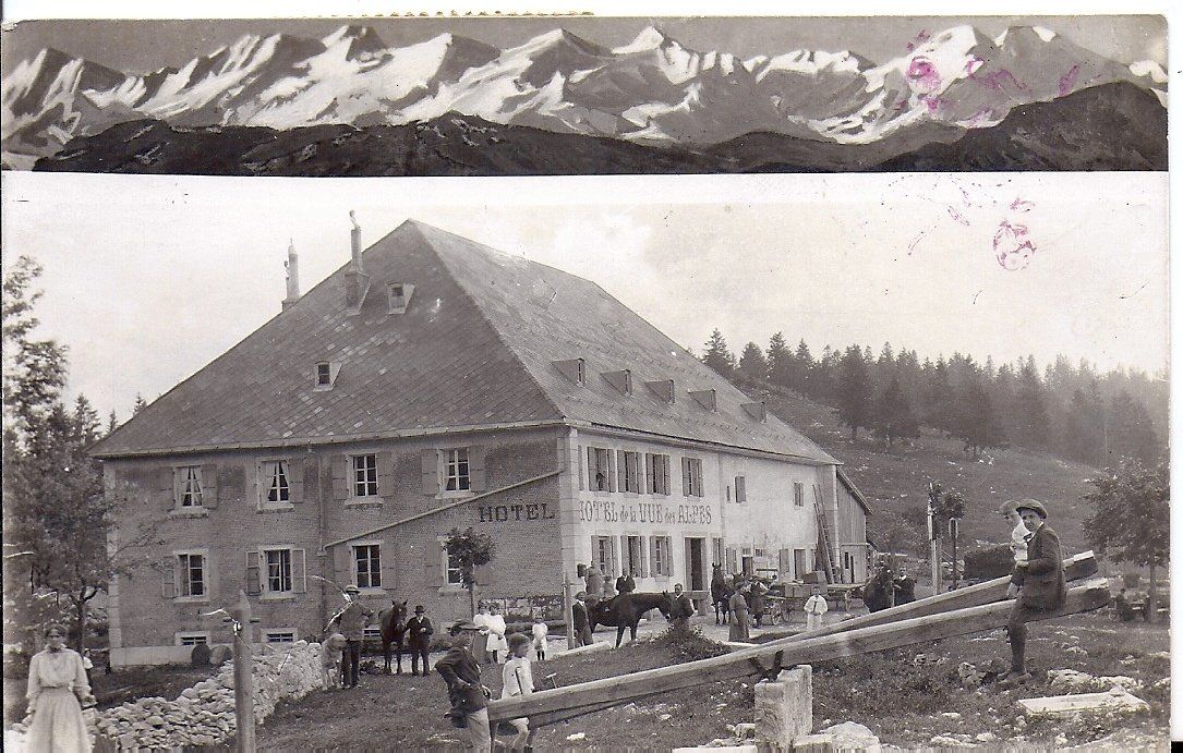 LA VUE DES ALPES, l'hôtel restaurant et les alpes (D'occasion) à Les ...