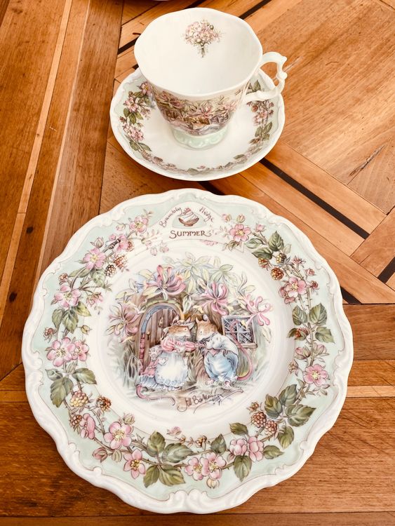 Brambly Hedge Royal Doulton SUMMER Tasse Teller Set (Gebraucht) in ...