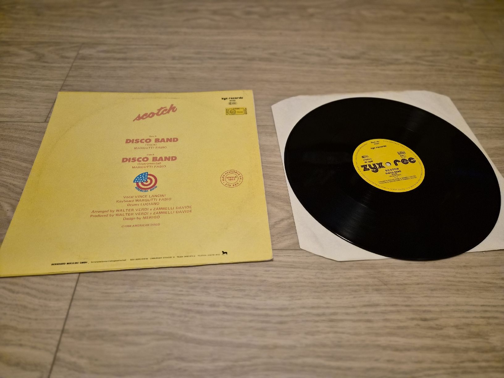 Scotch Disco Band LP Vinyle ZYX Records de 1984, (D'occasion) à La Joux ...