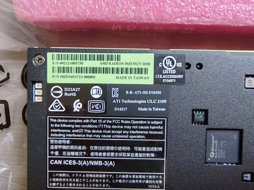 AMD Radeon Instinct MI50 32GB S/N: 692121005750 (NOS) (Neu (gemäss Beschreibung)) in Zürich für ...