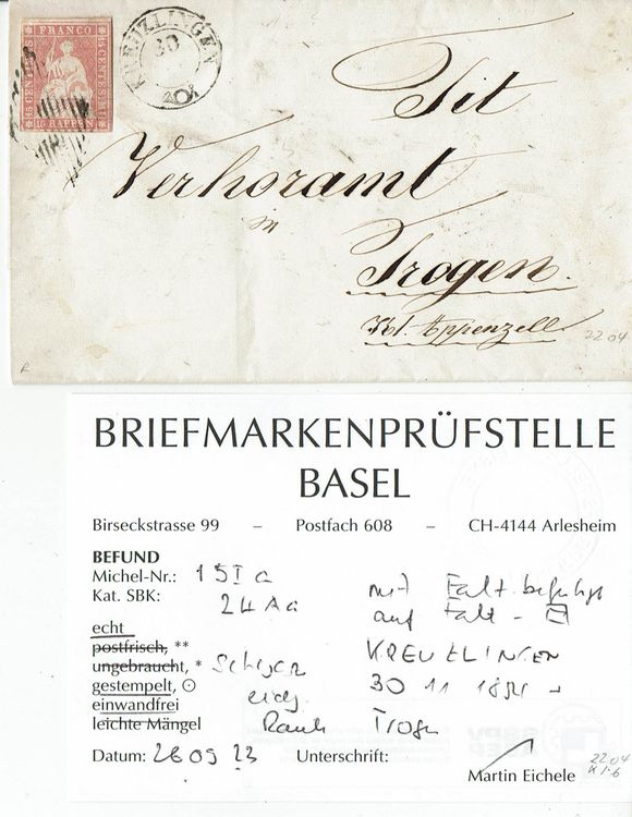 STRUBEL 15RP(24Aa/A1)>TROBEN AB ST.GALLEN BEFUND | Kaufen auf Ricardo