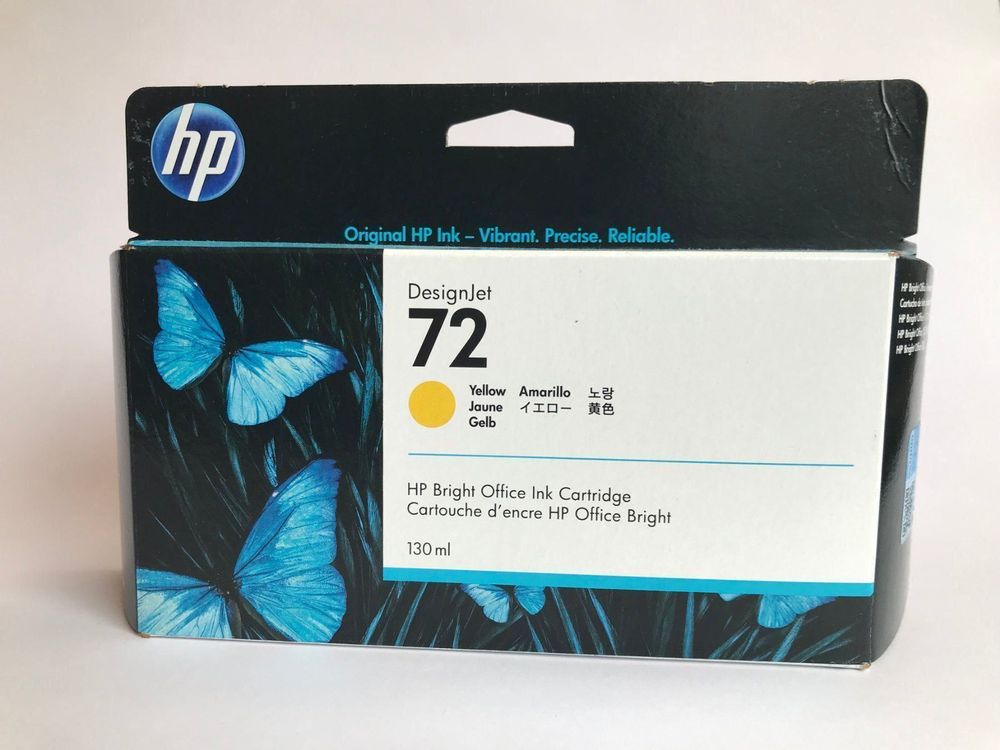 HP DesignJet 72, C9373A, Yellow, 130 ml, Ablaufdatum Aug2022 (Neu und ...