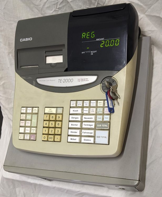 Casio TE-2000 Registrierkasse, Ladenkasse (Gebraucht) in Siblingen für CHF 91 – mit Lieferung ...