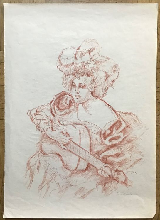 Josef WODZINSKI (1859-1918) Rötelzeichnung (Gebraucht) in für CHF 5 ...