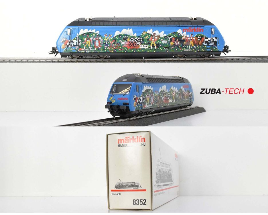 Märklin Hamo 8352 E-Lok Re 460 Alpaufzug H0 GS Analog OVP (Gebraucht ...