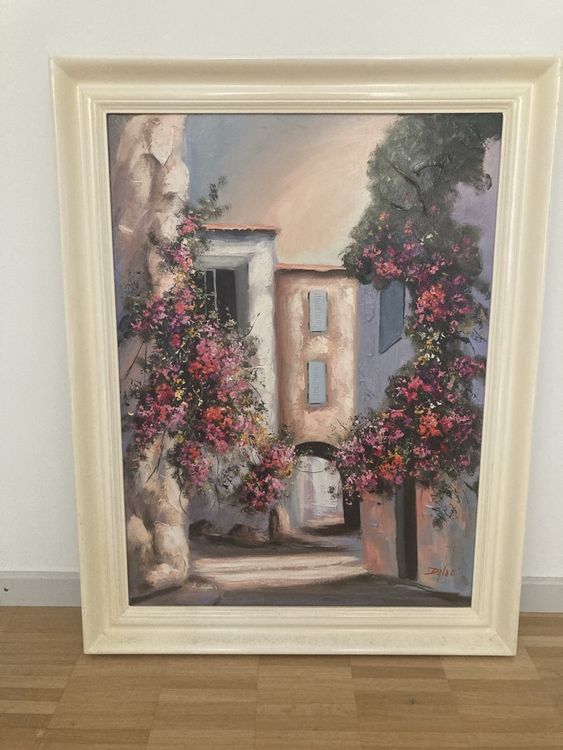 Ölgemälde auf Leinwand mit Holzrahmen (Gebraucht) in Zwingen für CHF 29 – nur Abholung auf ...