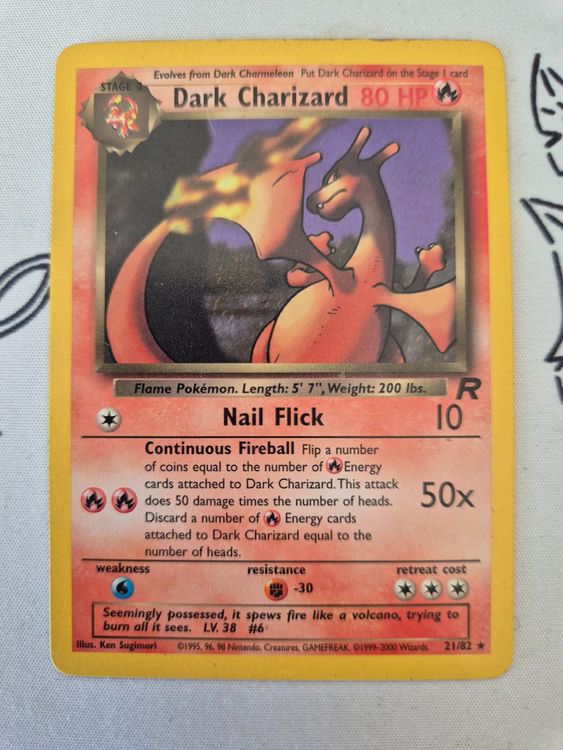 2000 Pokémon Team Rocket Dark Charizard #21 | Kaufen auf Ricardo