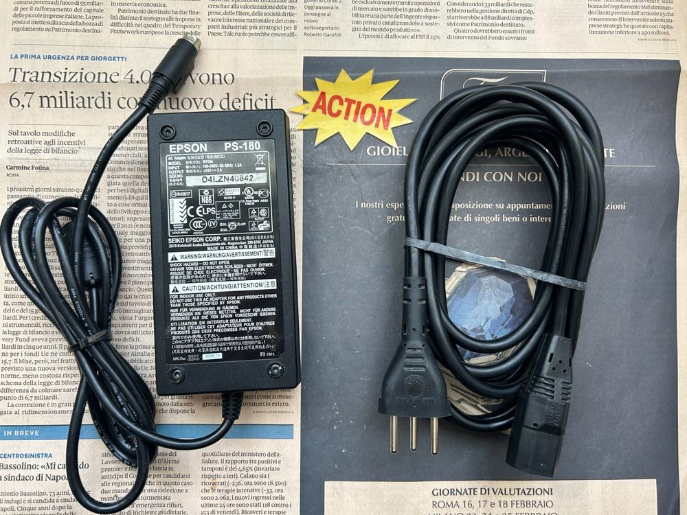 Original EPSON AC Adapter, PS-180, +24V :: 2A | Kaufen auf Ricardo
