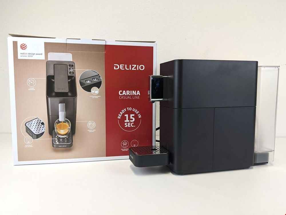 DELIZIO | Carina | Kapselmaschine | schwarz | Kaufen auf Ricardo