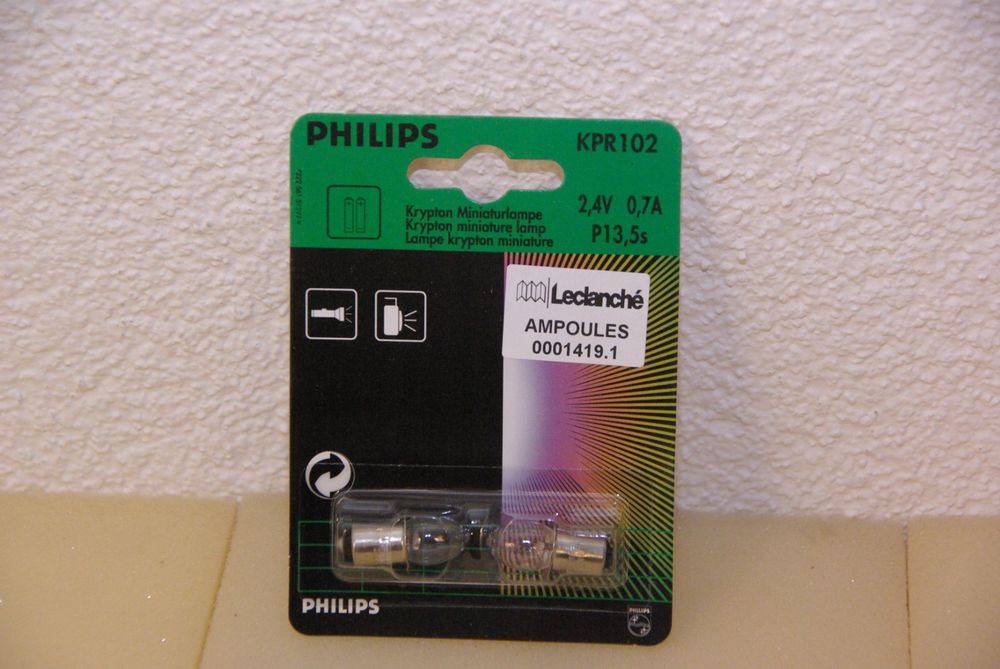 PHILIPS KPR102, 2,4 Volt / 0,7 A (Neu und originalverpackt) in Herisau ...