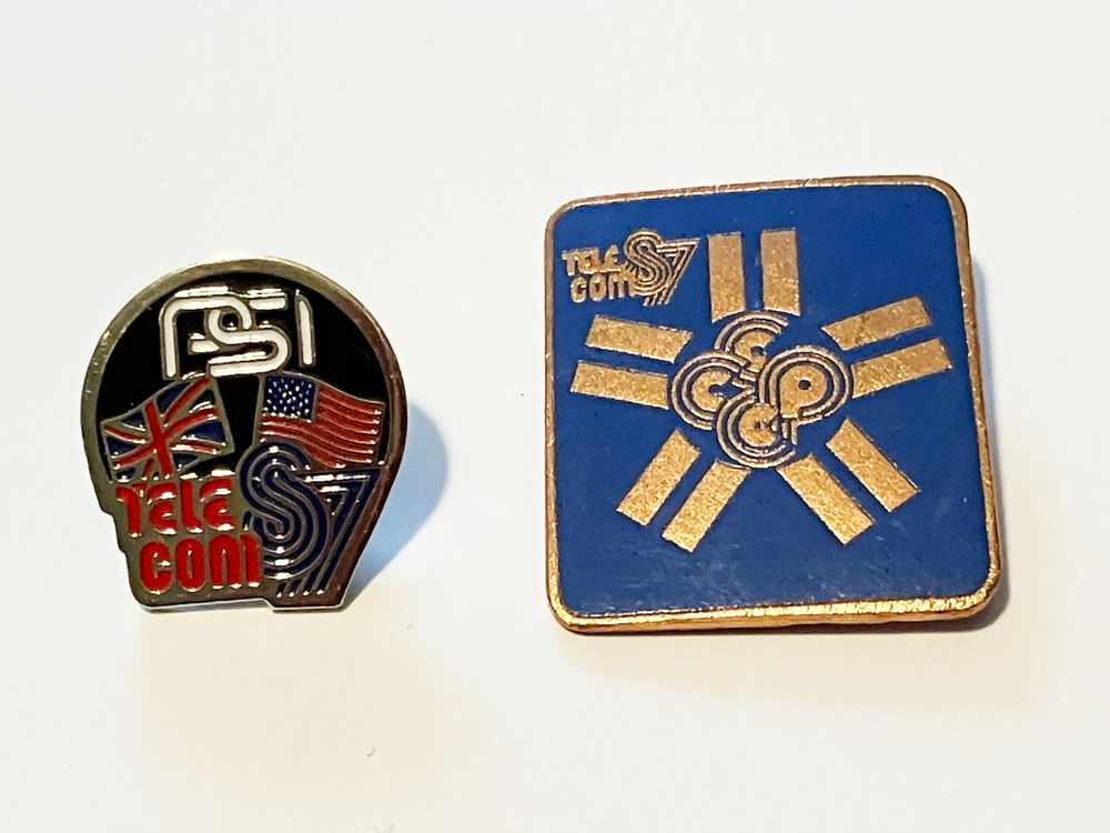 2 seltene FSI Telecom Pins 80er Jahre (Gebraucht) in Basel für CHF 1.5 ...