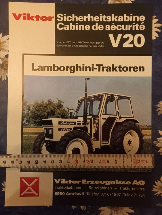 Oldtimer Traktor Prospekt Lamborghi VIKTOR V30 Kabin Deutsch | Kaufen ... Oldtimer Traktor Prospekt Lamborghi VIKTOR V30 Kabin Deutsch | Kaufen ...