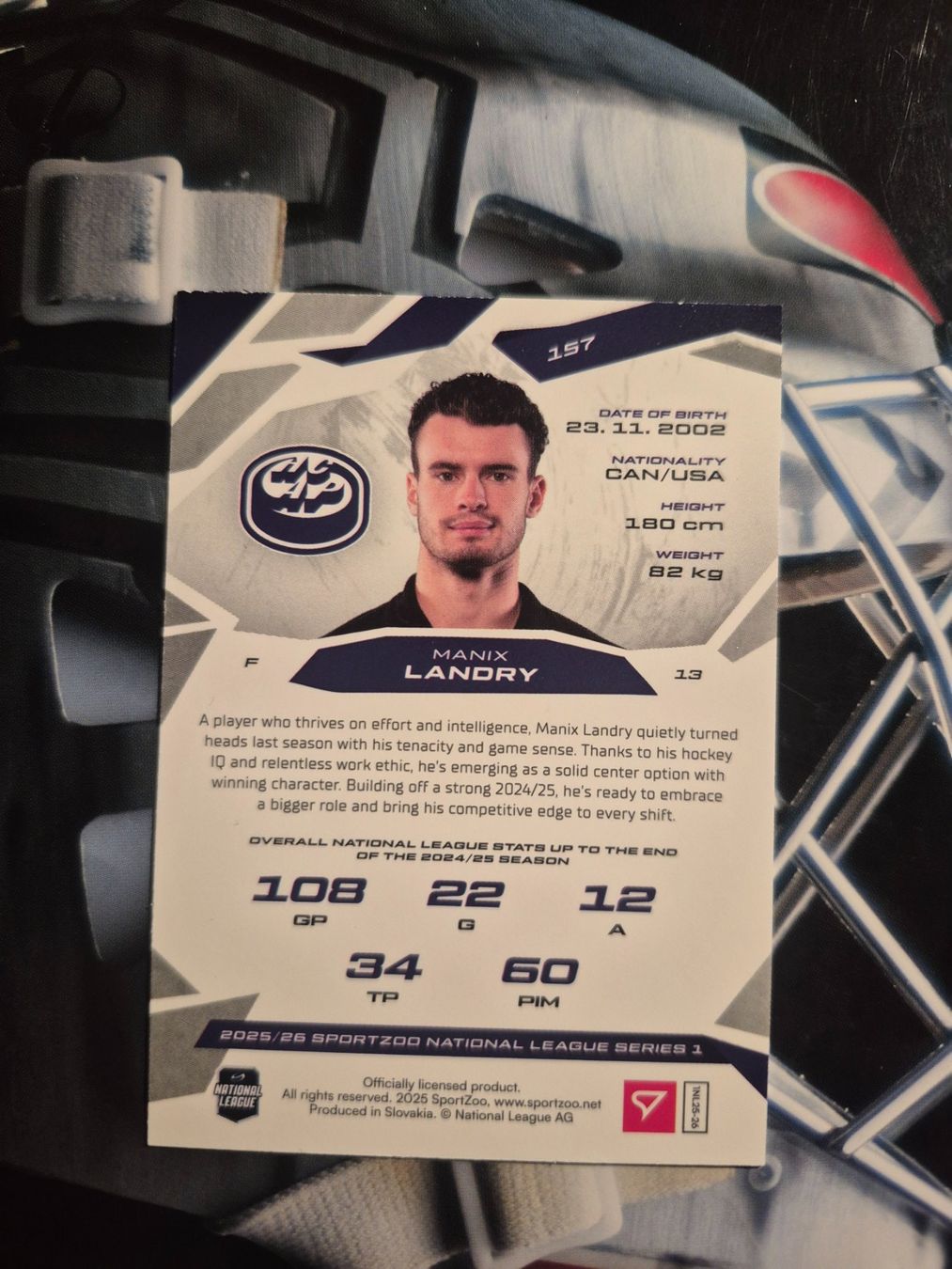 Manix Landry HC Ambri Piotta 2025/26 Sportzoo (Gebraucht) in Treiten ...