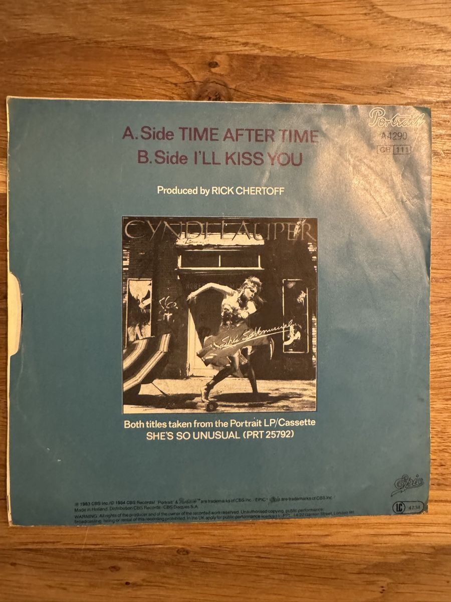 Cyndi Lauper - Time After Time - 7" Single (Gebraucht) in Rorbas für ...