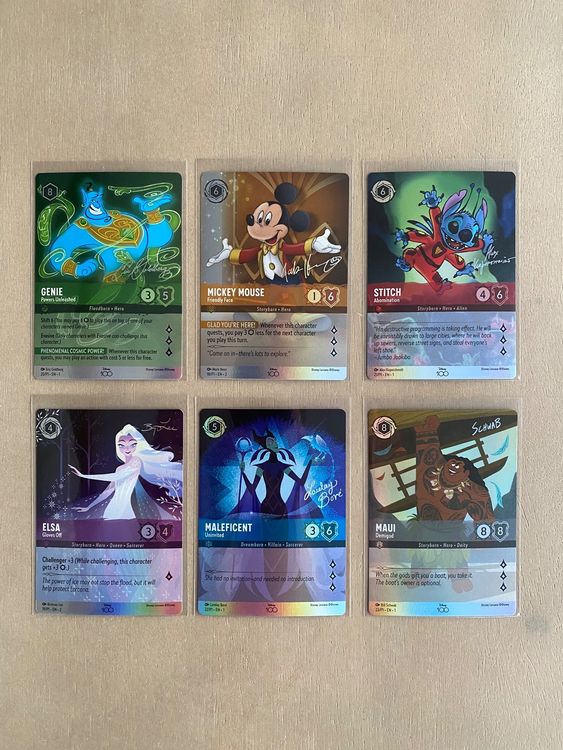 6 x Disney Lorcana D100 Promo Cards - Rise of Floodborn (Gebraucht) in ...