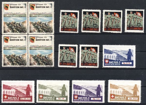 SCHÜTZEN BAT.3 4er-Block + BAT.FÜS.3 ... (Gebraucht) in Rheinfelden für ...