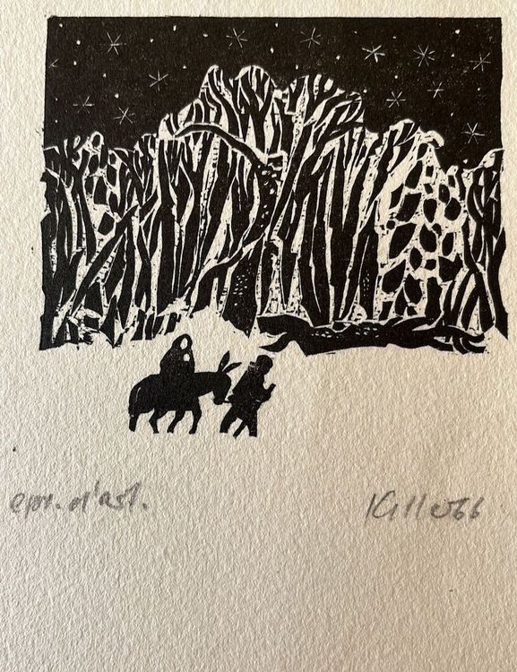 Holzschnitt handsigniert Heinz Keller 1966 (ID b4195) (Gebraucht) in Gelterfingen für CHF 10 ...