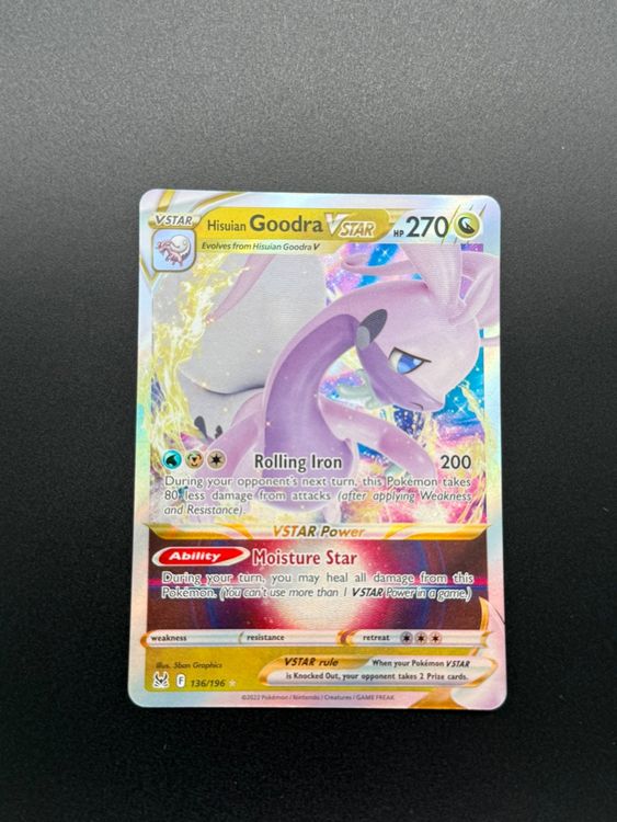Hisuian Goodra VSTAR Lost Origin Pokemon Karte TCG (Neu (gemäss ...