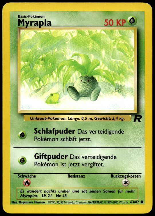 Myrapla 63/82 Pokémon Team Rocket ab 1.- (Gebraucht) in Uster für CHF 1 ...