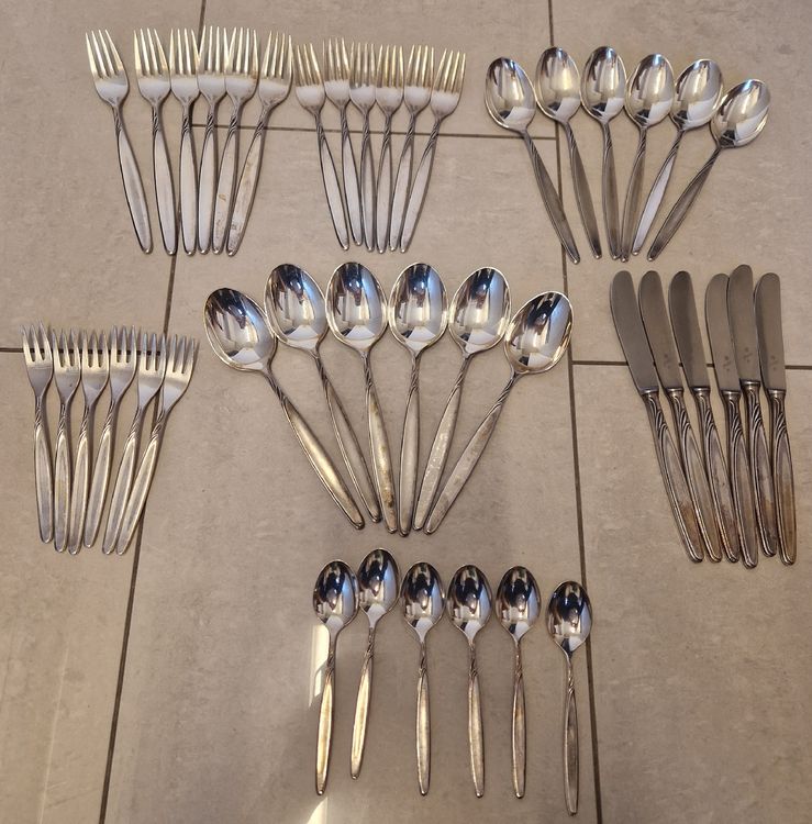 WMF Friodur Besteck 90er versilbert Vintage 🍴🥄 🌻 | Kaufen auf Ricardo