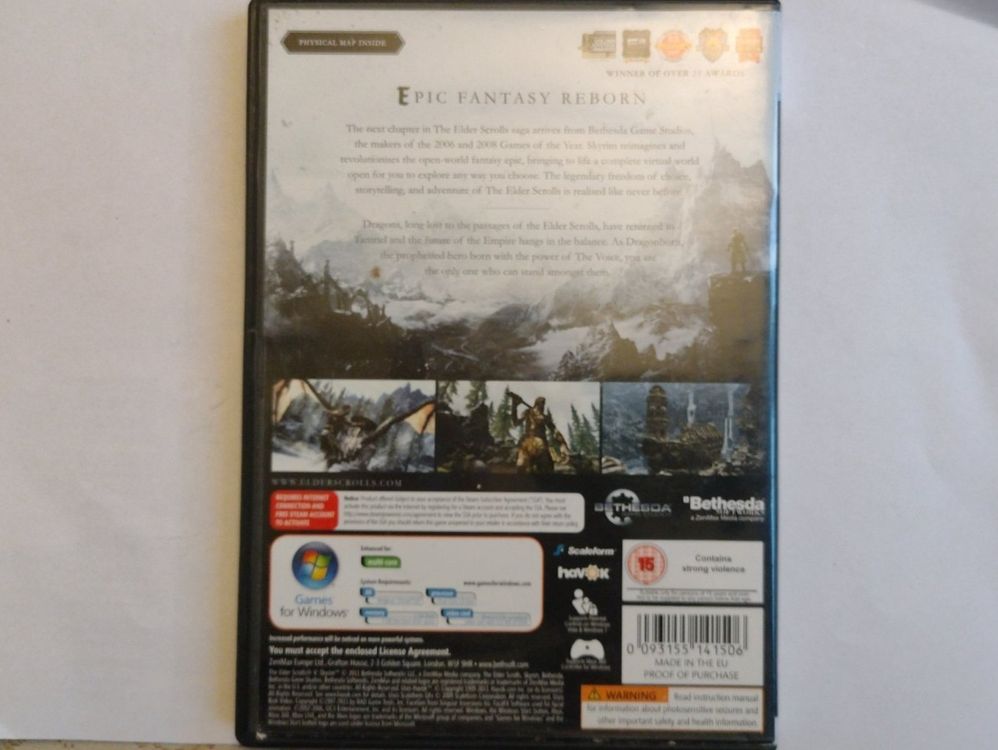 SKYRIM The Elder Scrolls V PC Game DVD-Rom (Gebraucht) in Baden für CHF ...