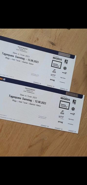 Stars in Town 2x Ticket | Kaufen auf Ricardo