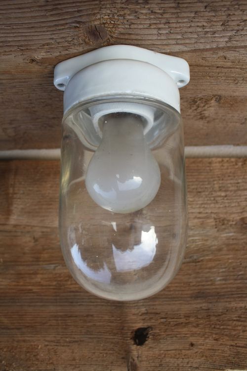 Stalllampe Hoflampe Hängelampe Emaille Deckenlampe Lampe (Gebraucht) in ...