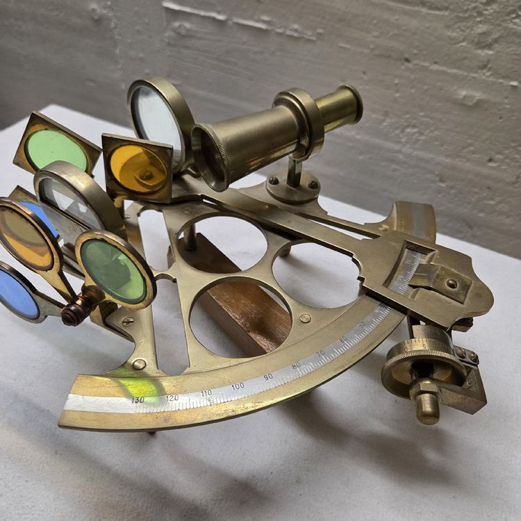 Antikes Sextant aus Messing, maritimes Sammlerstück.. (Gebraucht) in ...