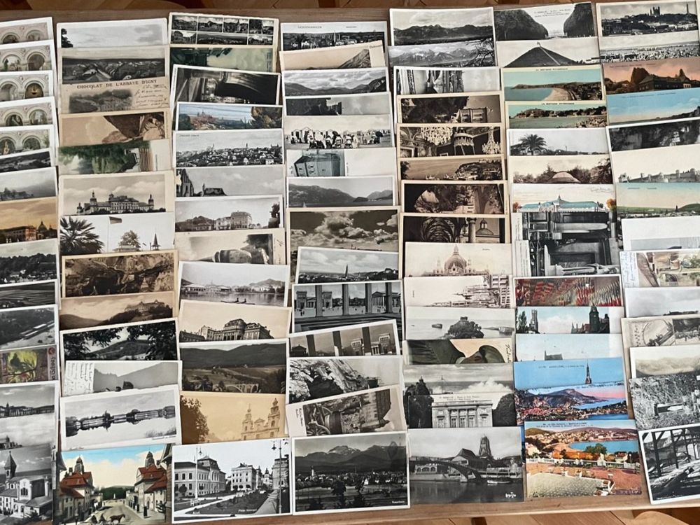 130 Ansichtskarten aus dem Ausland, nur Kleinformat (Gebraucht) in für ...